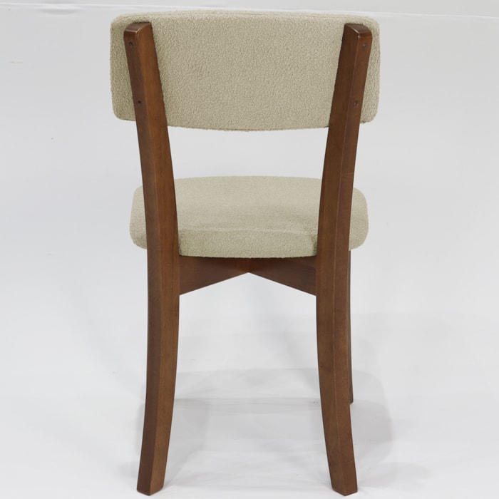 Cadeira Decorativa Estofada Luar Pes Madr Pnh Nacc l Milani Store