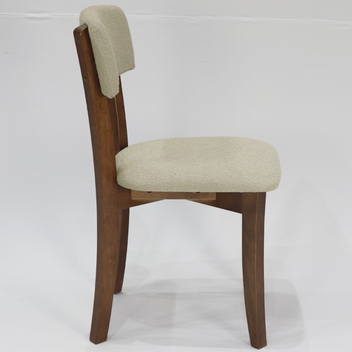 Cadeira Decorativa Estofada Luar Pes Madr Pnh Nacc l Milani Store