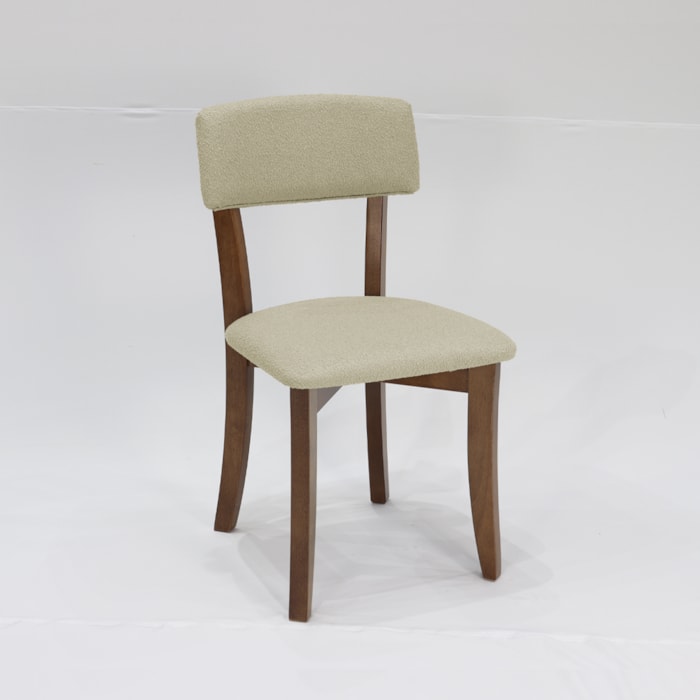 Cadeira Decorativa Estofada Luar Pes Madr Pnh Nacc l Milani Store