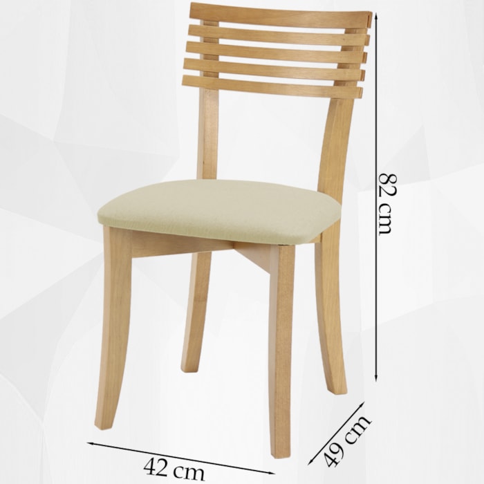 Cadeira Decorativa Serene Pes Mad Amnd Ripado Nacc l Milani Store