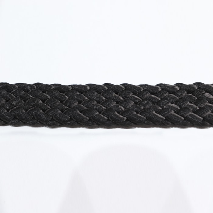 Cadeira Decorativa Vinil Corda Nautic Preto Pn Nac l Milani Store