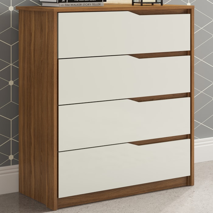 Comoda 04 Gavetas Atria Amendola Off Whit Demartez l Milani Store