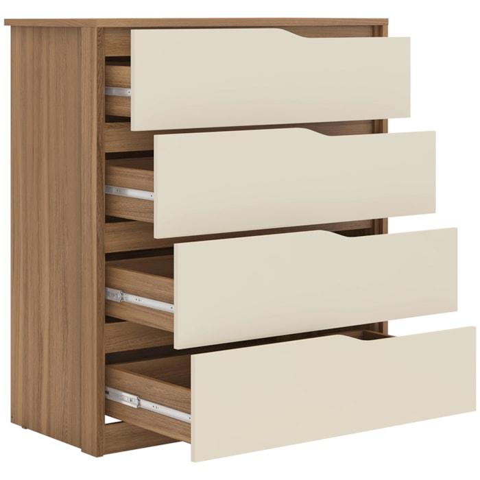 Comoda 04 Gavetas Atria Amendola Off Whit Demartez l Milani Store