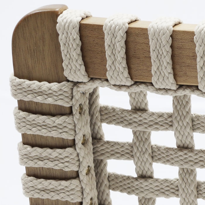 Kit 2 Cadeira Decorativa Corda Nautic Areia Ad Nac l Milani Store