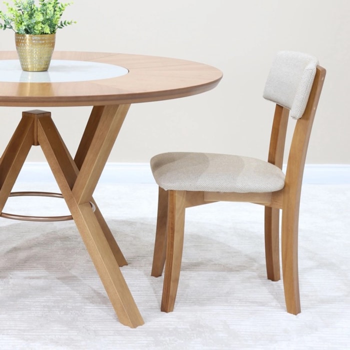 Kit 2 Cadeira Decorativa Estofada Prcln Md Pnh Nac l Milani Store