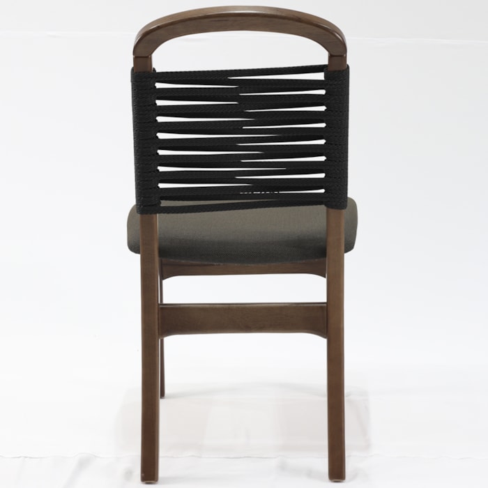 Kit 2 Cadeira Decorativa Vinil Corda Nt Prt Ph Nac l Milani Store