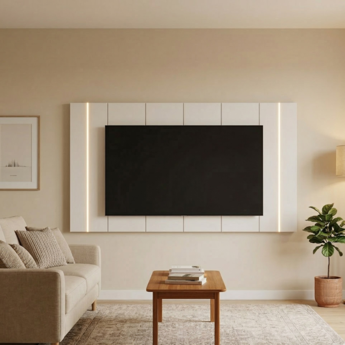 Painel Para TV 75 240 cm Maggiore Com Led CLB l Milani Store